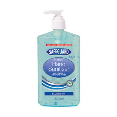 Safeguard 70% Alcohol Hand Sanitiser with Vitamin E Moisture Beads ...